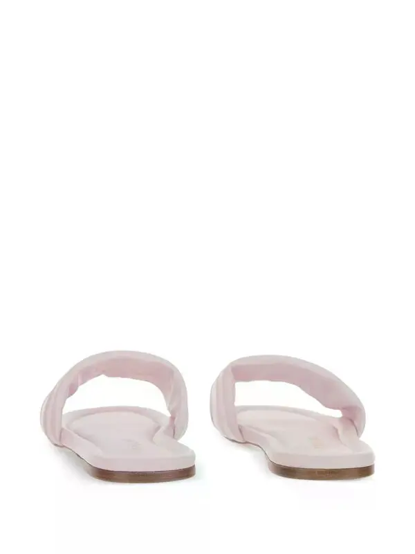 FERRAGAMO Leather Slides - Pink