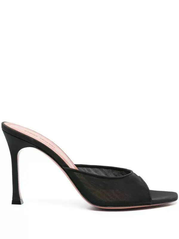 Amina Muaddi Alexa Sandals - Black