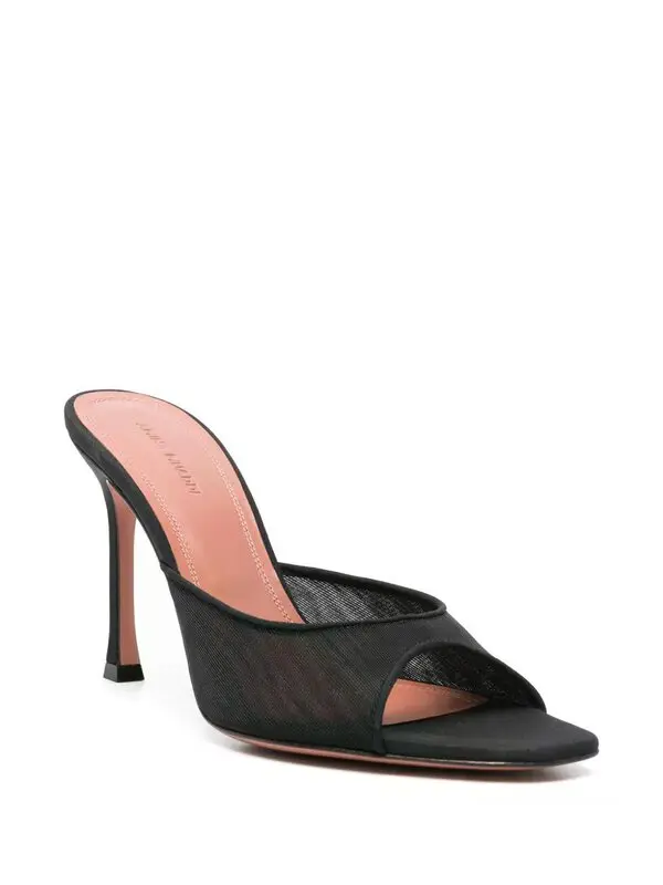 Amina Muaddi Alexa Sandals - Black
