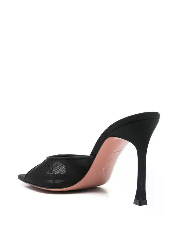 Amina Muaddi Alexa Sandals - Black