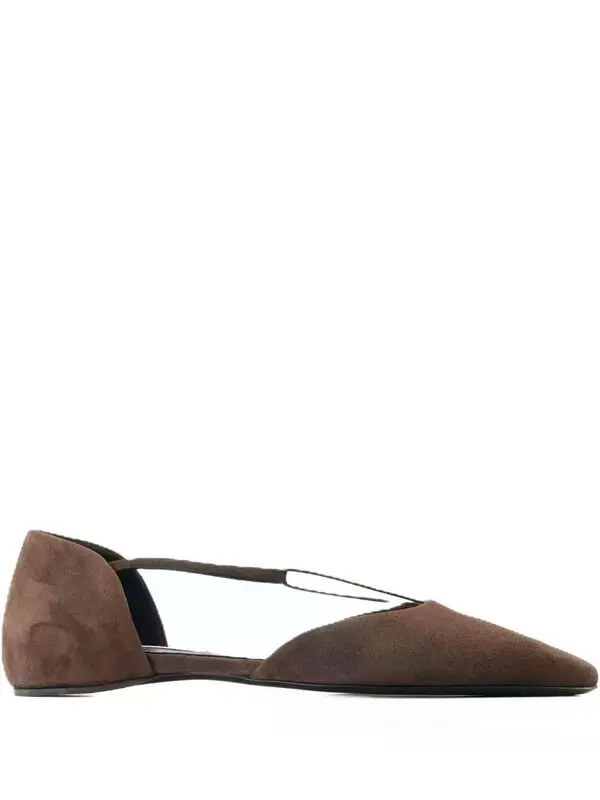 TOTEME T-strap Ballerina Flats - Brown