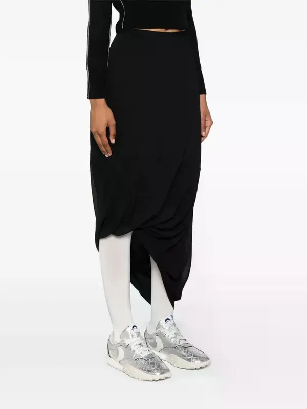 MAISON MARGIELA Asymmetric Draped Midi Skirt