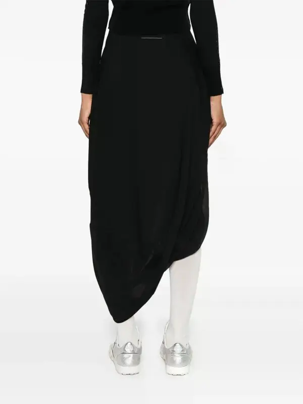 MAISON MARGIELA Asymmetric Draped Midi Skirt