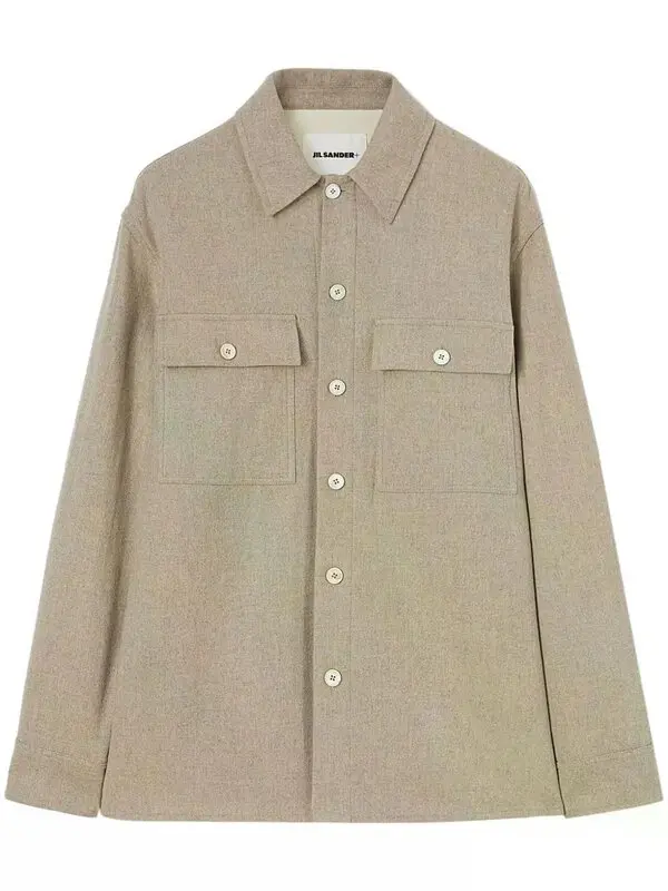 JIL SANDER Long-sleeve Flannel Shirt