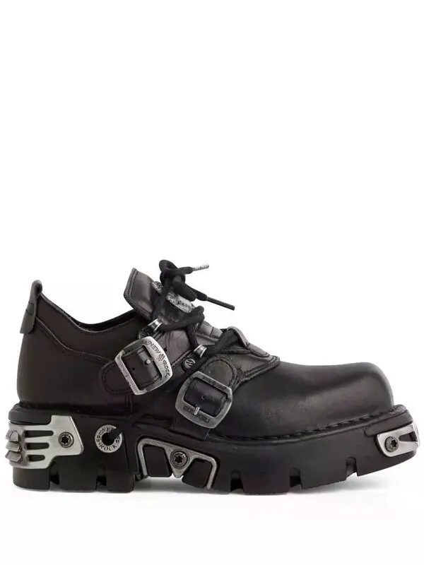 Rabanne X New Rock Leather Derby Shoes