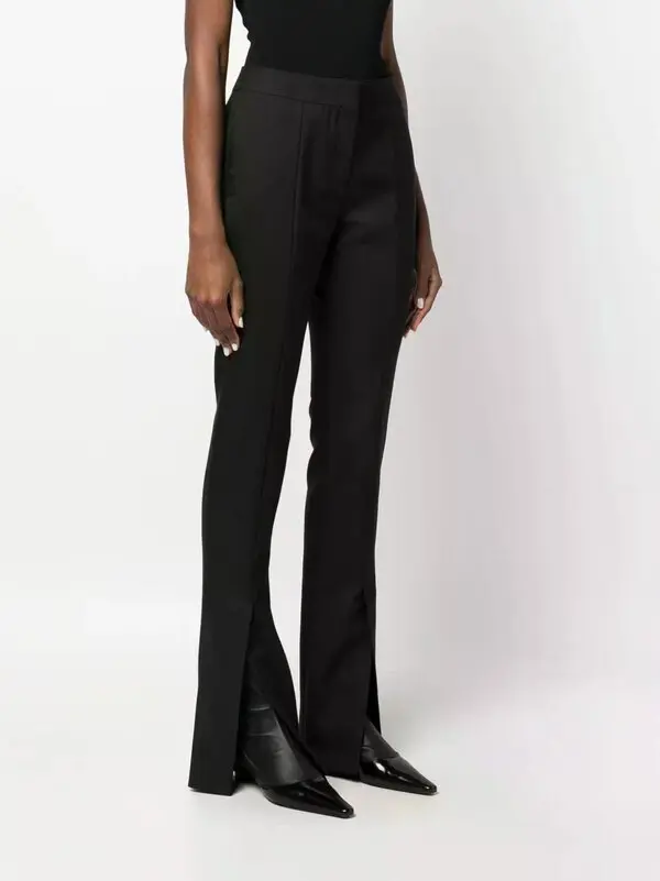Off-White Tech Drill Flared Trousers - Black