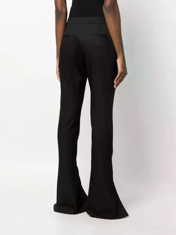 Off-White Tech Drill Flared Trousers - Black