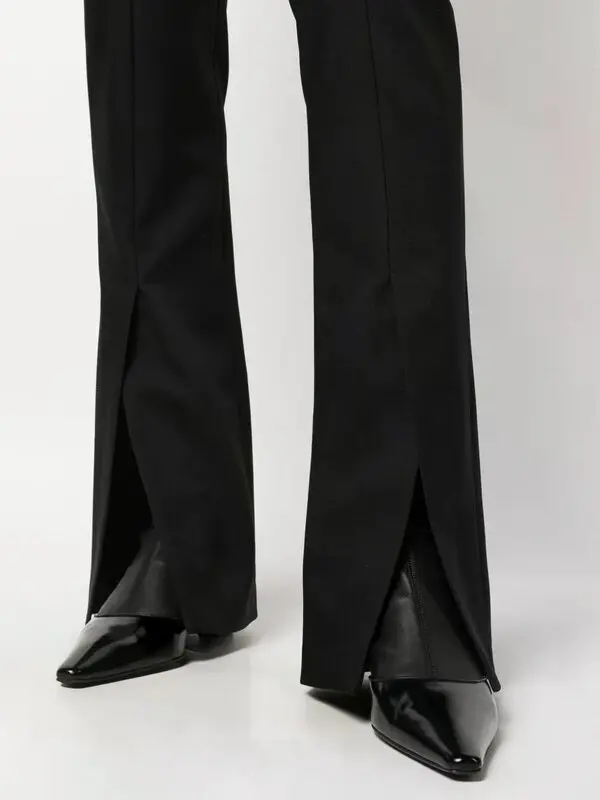 Off-White Tech Drill Flared Trousers - Black