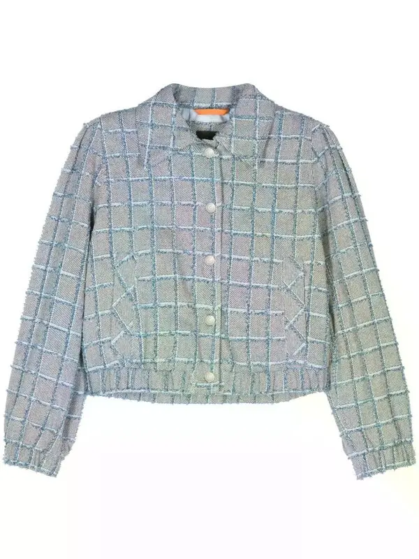BOSS Check-pattern Tweed Jacket