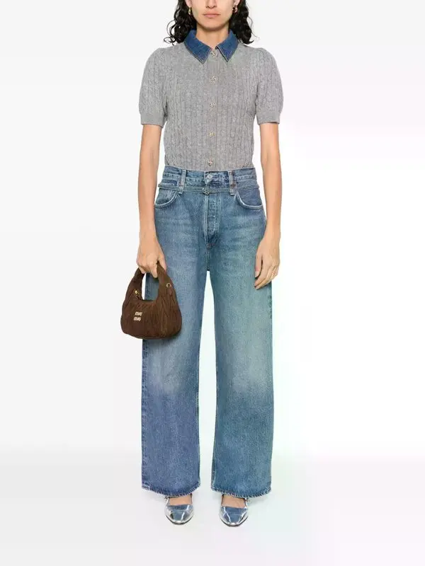 AGOLDE High-waisted Wide-leg Jeans