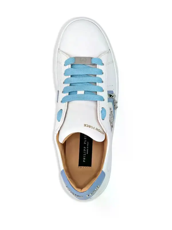Philipp Plein Arrow Force Leather Sneakers