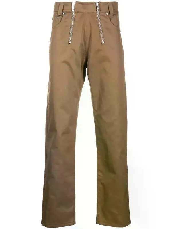 GMBH Double-zip Straight-leg Jeans