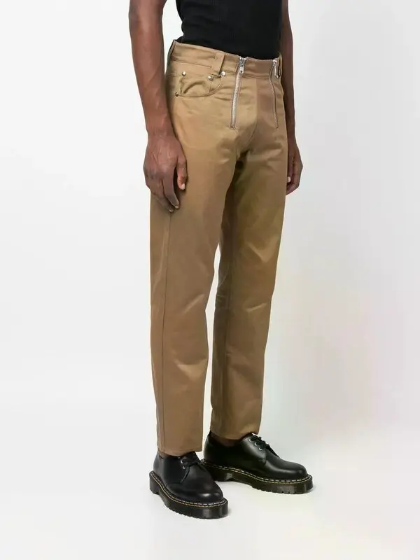 GMBH Double-zip Straight-leg Jeans