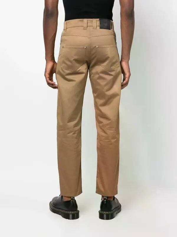 GMBH Double-zip Straight-leg Jeans