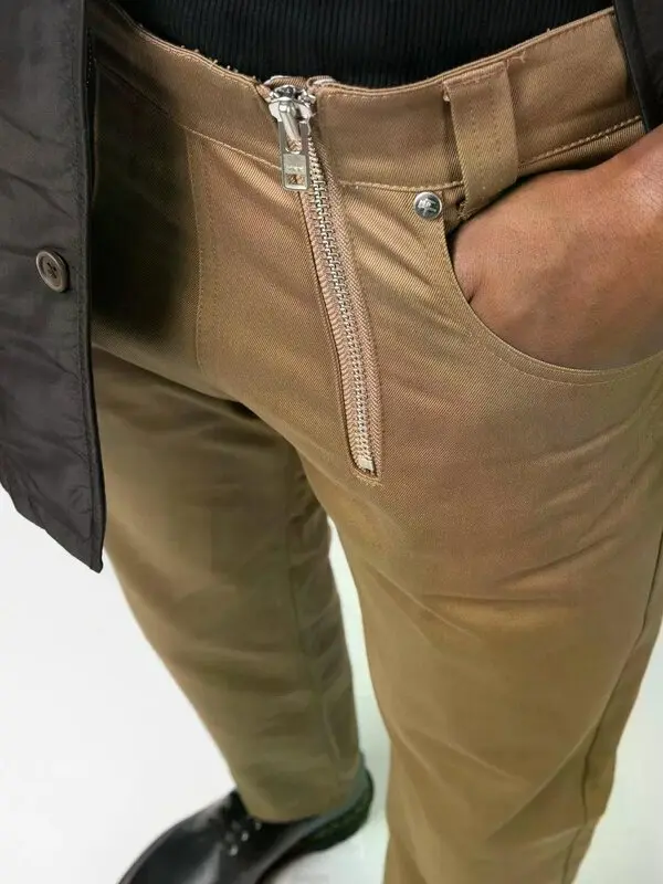 GMBH Double-zip Straight-leg Jeans