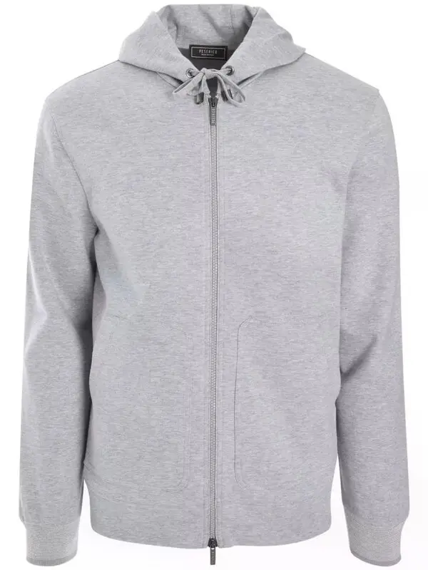 Peserico Zip-up Mélange Hoodie
