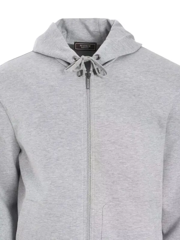 Peserico Zip-up Mélange Hoodie