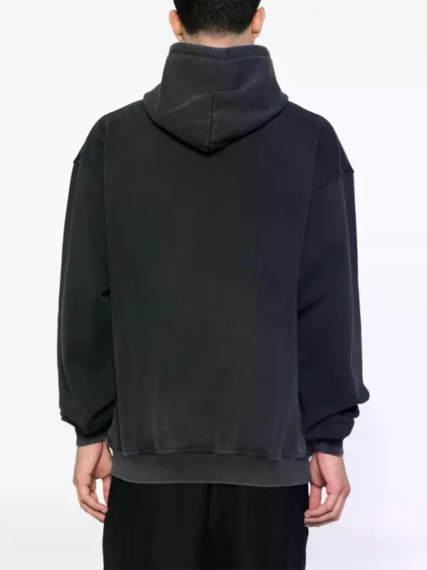 REPRESENT Thoroughbred-print Jersey Hoodie - Black