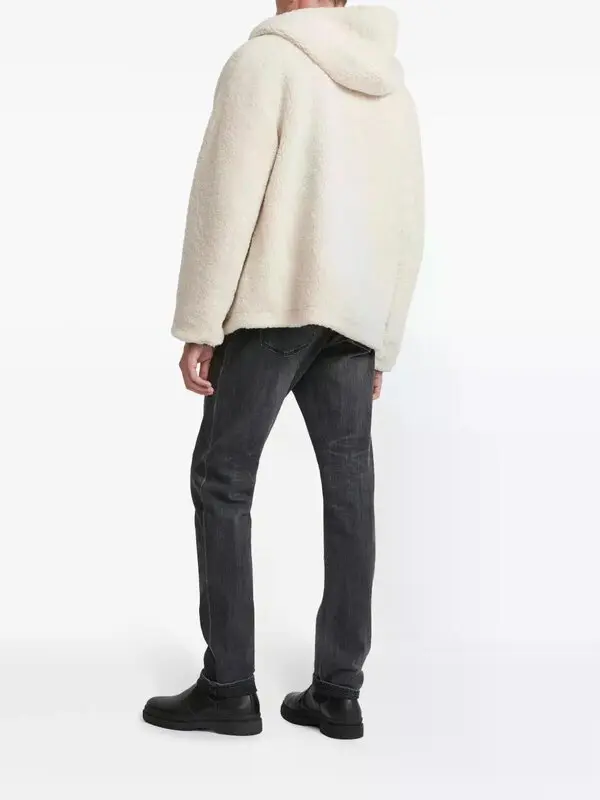 YVES SALOMON Reversible Shearling Hooded Jacket