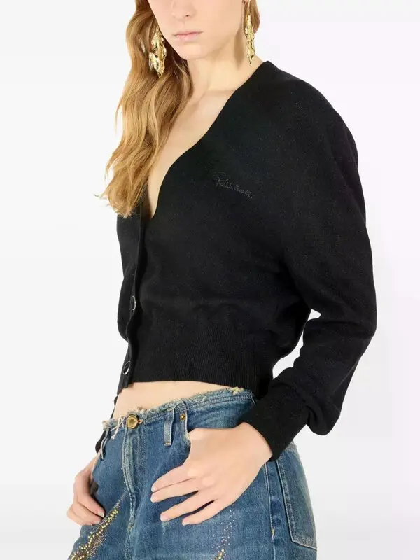 Roberto Cavalli Cropped Button-up Cardigan