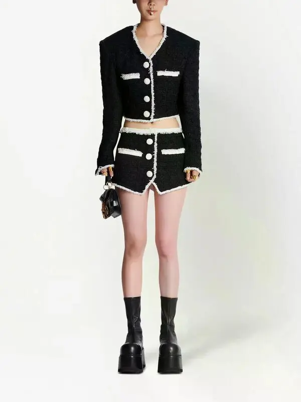 Balmain Tweed Mini Skirt