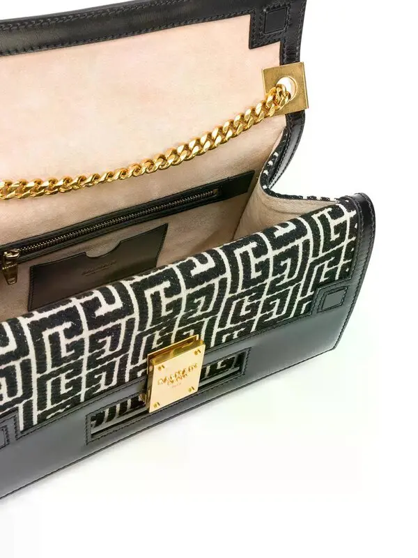 Balmain 1945 Heritage Monogram Jacquard Bag
