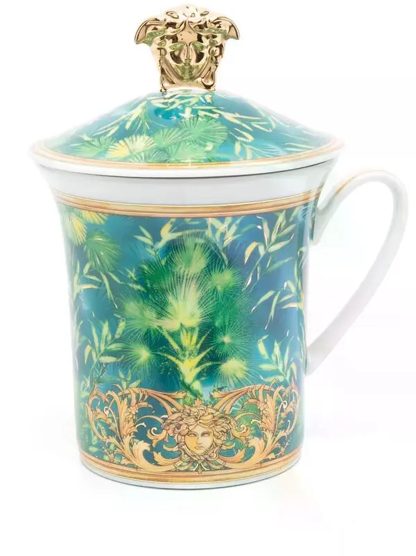 Versace Jungle Animalier Ceramic Mug - Blue