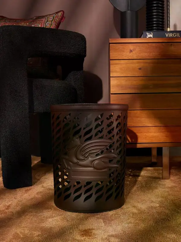 Etro Pegaso-motif Leather Vase