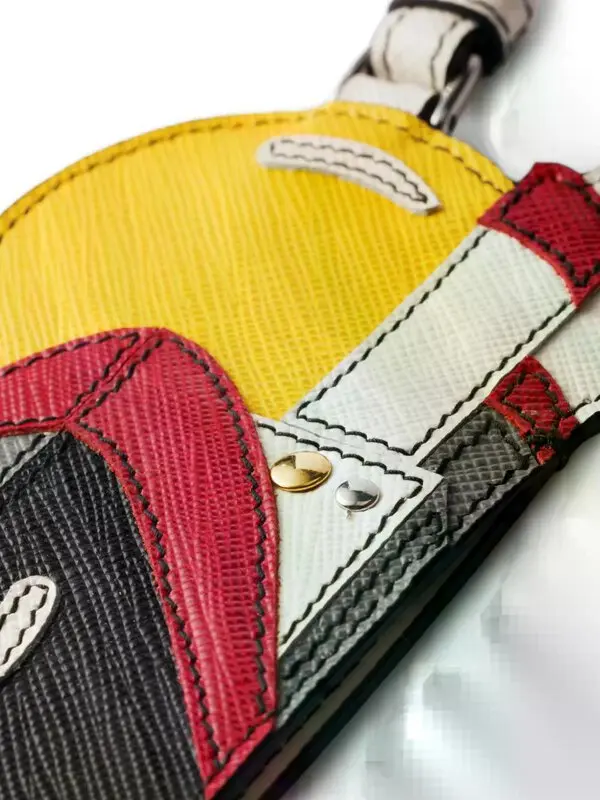 Prada Saffiano Leather Name Tag