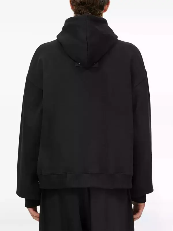 MSGM Logo Appliqué Drawstring Hoodie
