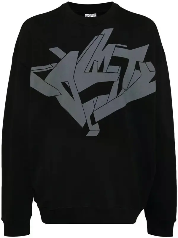 COUNTY OF MILAN Graphic-print Sweatshirt - Black