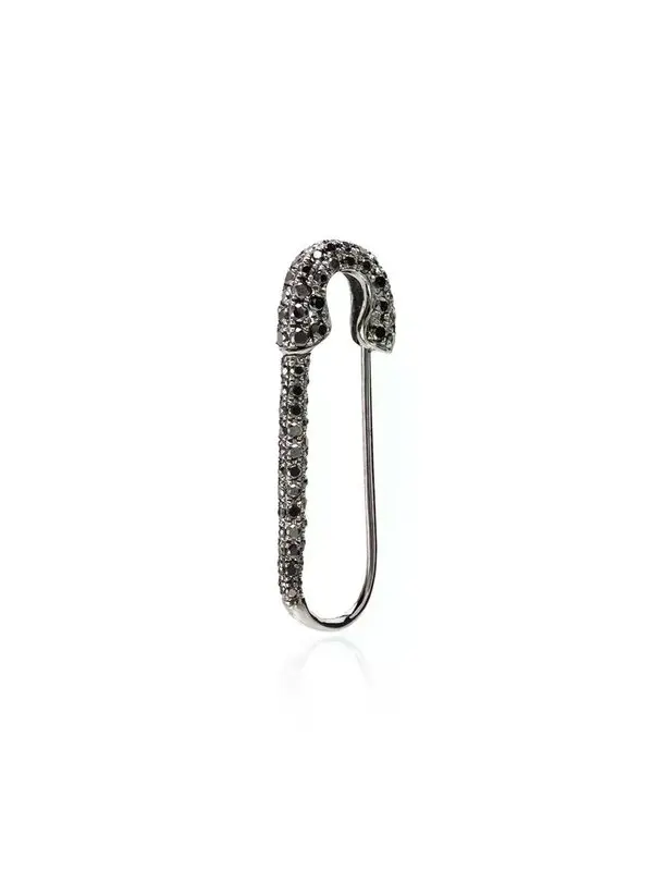 ANITA KO 18kt Gold Safety Pin Diamond Earring