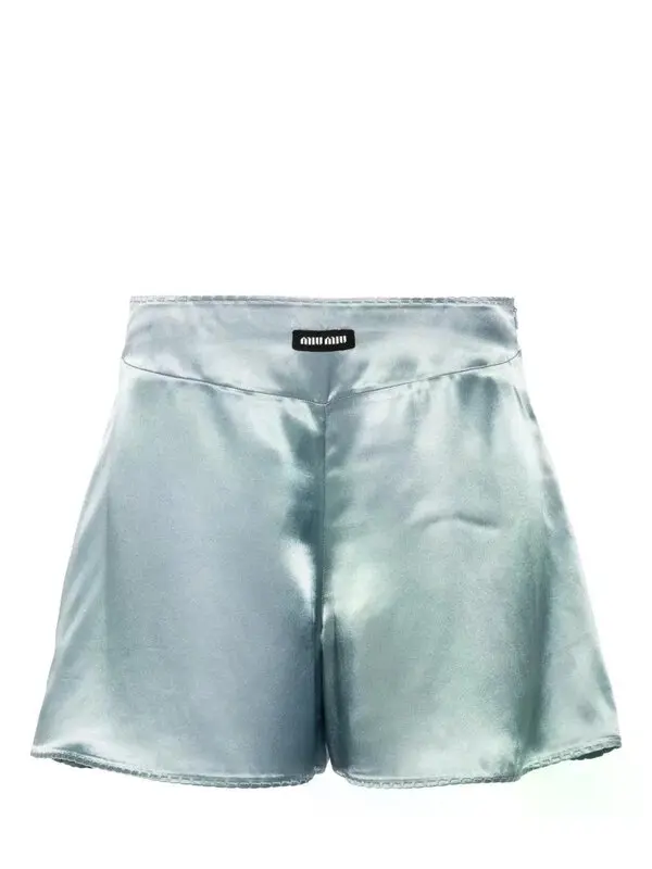 Miu Miu Satin Pyjama Shorts