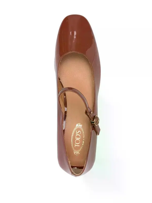 TOD'S 40mm Patent Leather Mary Jane Pumps