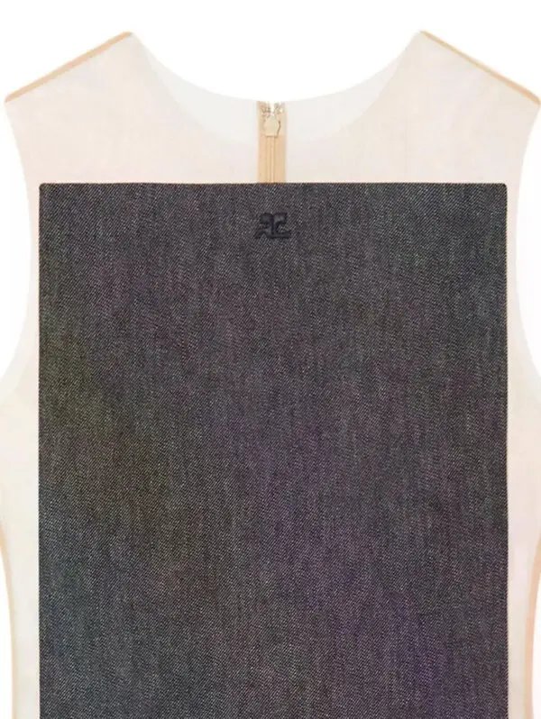 COURREGES Illusion Denim Mini Dress