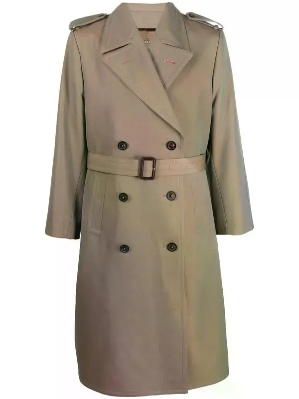 MAISON MARGIELA Double-breasted Wool Trench Coat