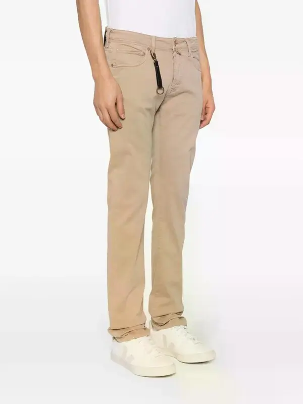 Incotex Low-rise Slim-fit Trousers - Neutrals