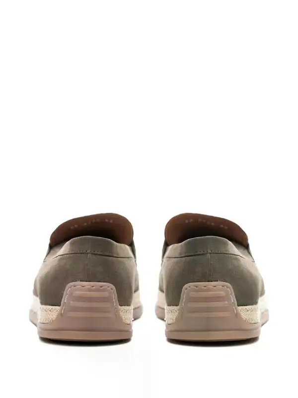 POCHE PARIS Horsebit Detail Loafers - Green