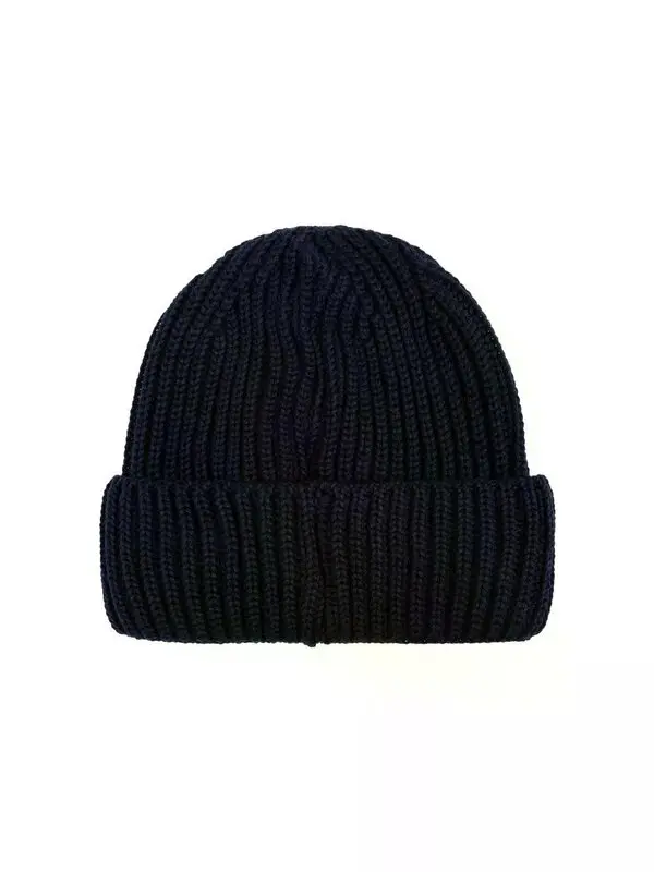 Emporio Armani Logo-patch Knitted Beanie