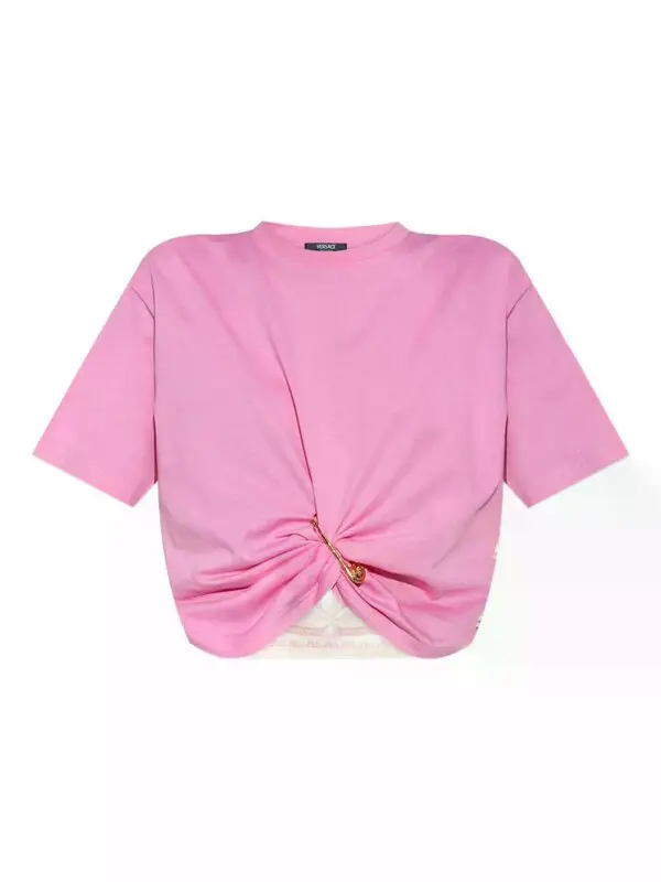Versace Cotton Gathered T-shirt