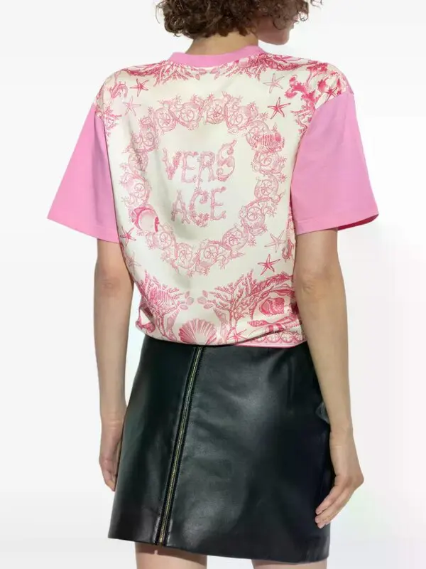 Versace Cotton Gathered T-shirt