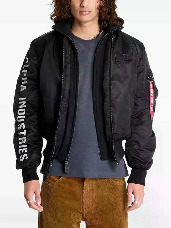Alpha Industries Zip-up Bomber Jacket