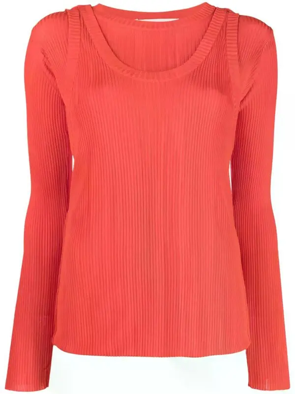 Marni Layered Ribbed-knit Jumper