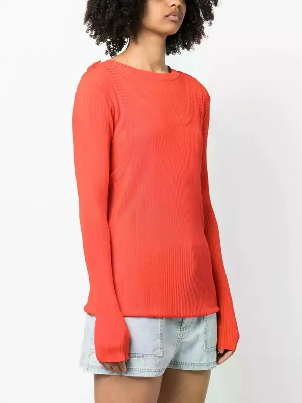 Marni Layered Ribbed-knit Jumper