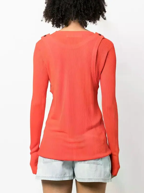 Marni Layered Ribbed-knit Jumper