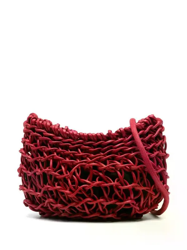 Alienina Cecilia Woven Shoulder Bag - Red