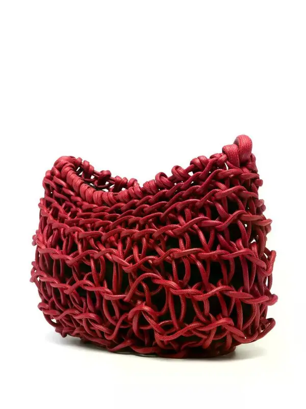 Alienina Cecilia Woven Shoulder Bag - Red