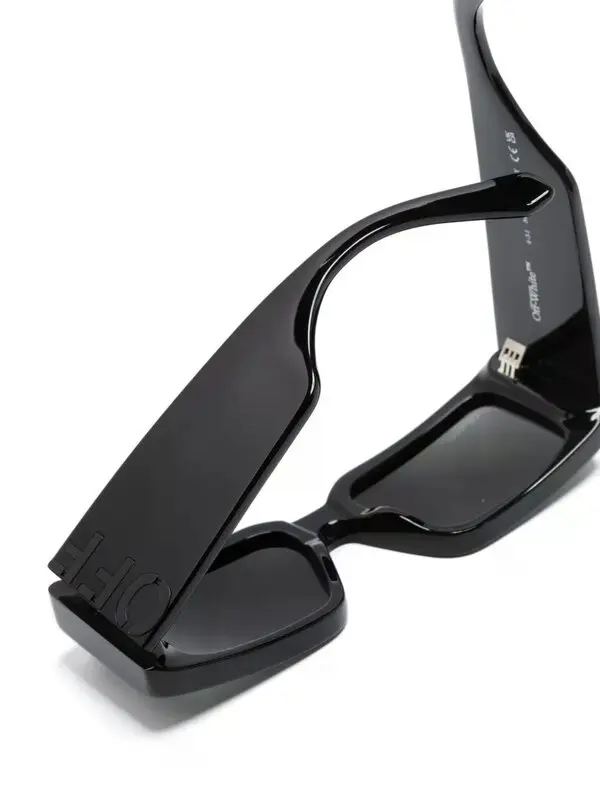 Off-White Logo-engraved Rectangle-frame Sunglasses