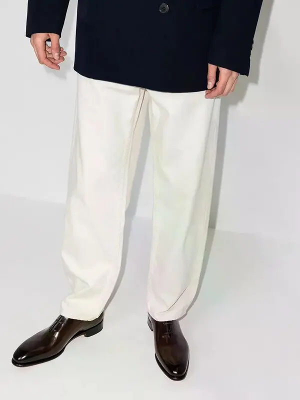 Santoni Leather Lace-up Oxford Shoes