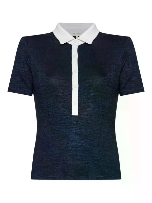 Rag & Bone Two-tone Polo Top